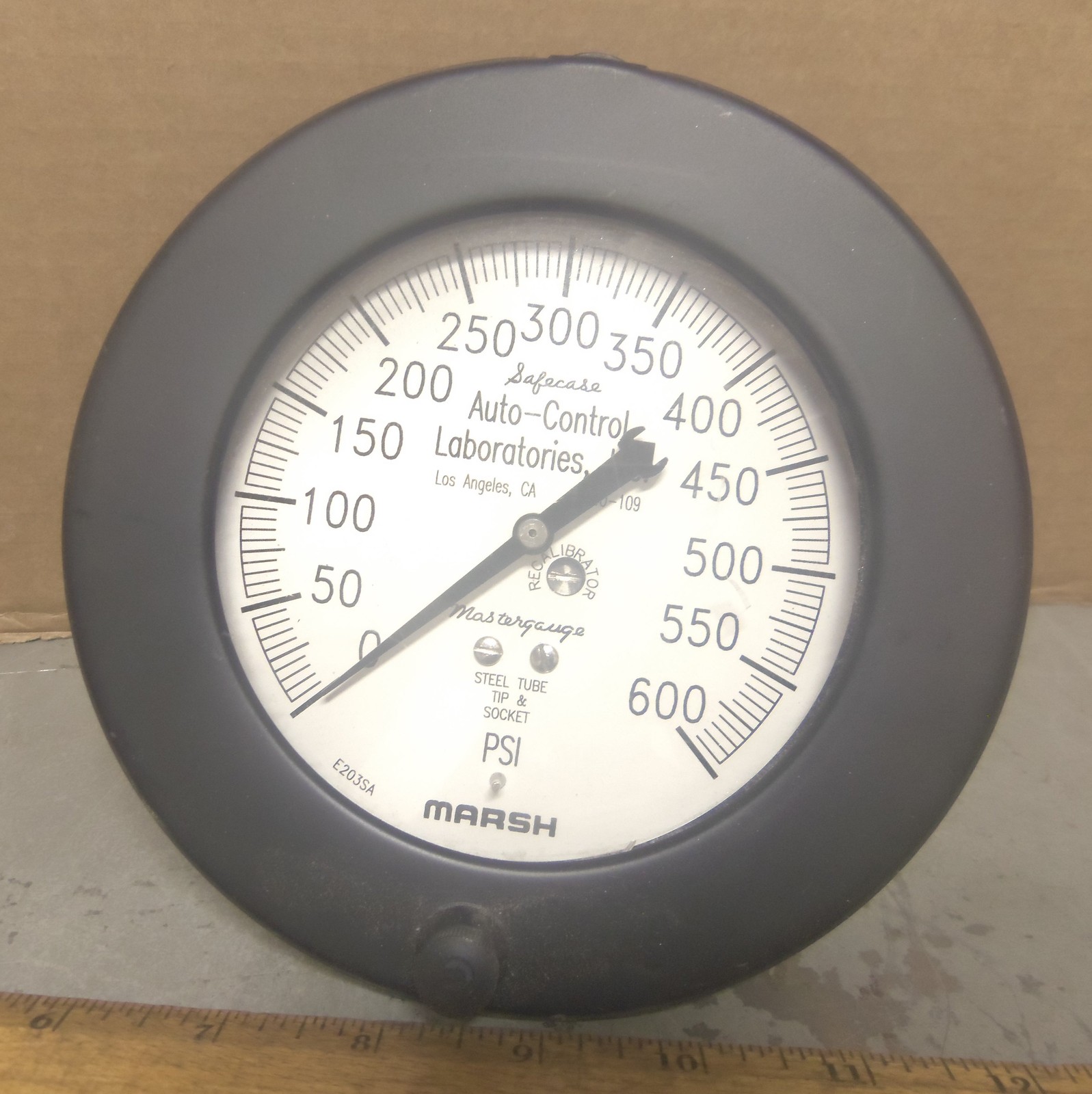 Marsh – 0 to 600 PSI Dial Indicating Pressure Gage – P/N ...