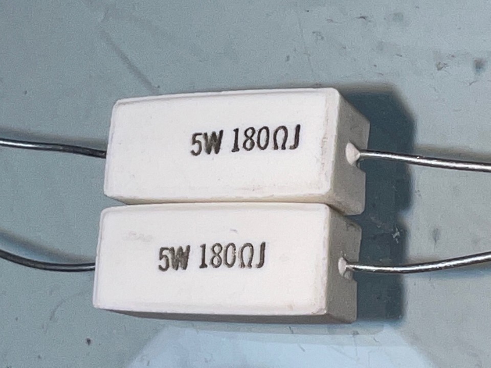 180 ohm 5 watt Ceramic Cement Power Resistor (2 pack) | eBay
