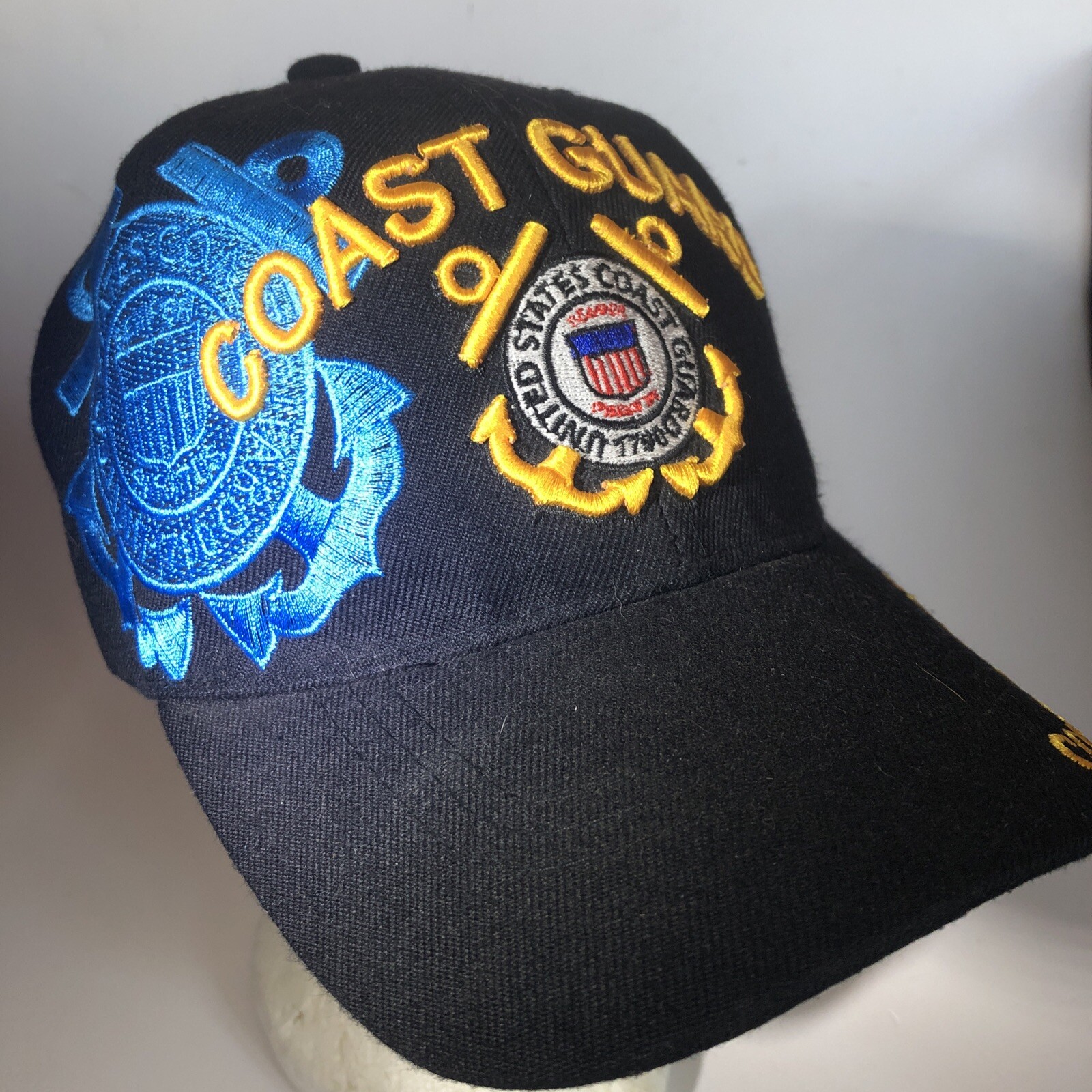 Military Embroidered UNITED STATES COAST GUARD Cap Ha… - Gem