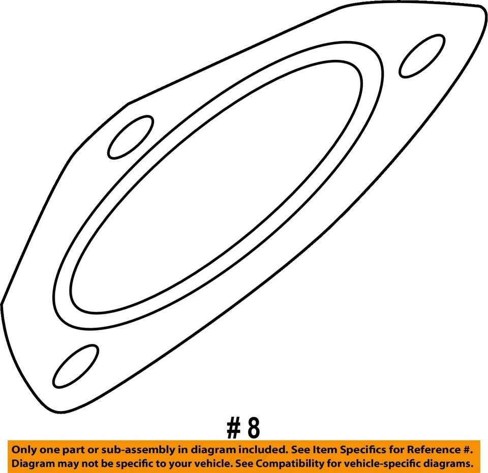 GM OEM 16-19 Cruze Exhaust System Exhaust Components-Front Pipe Gasket ...