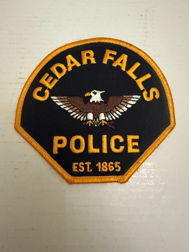 Vintage Cedar Falls Police Iowa Cloth Shoulder Patch Obsolete | eBay