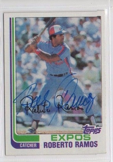 Bobby Ramos 1982 Topps signed auto autographed card Expos | eBay