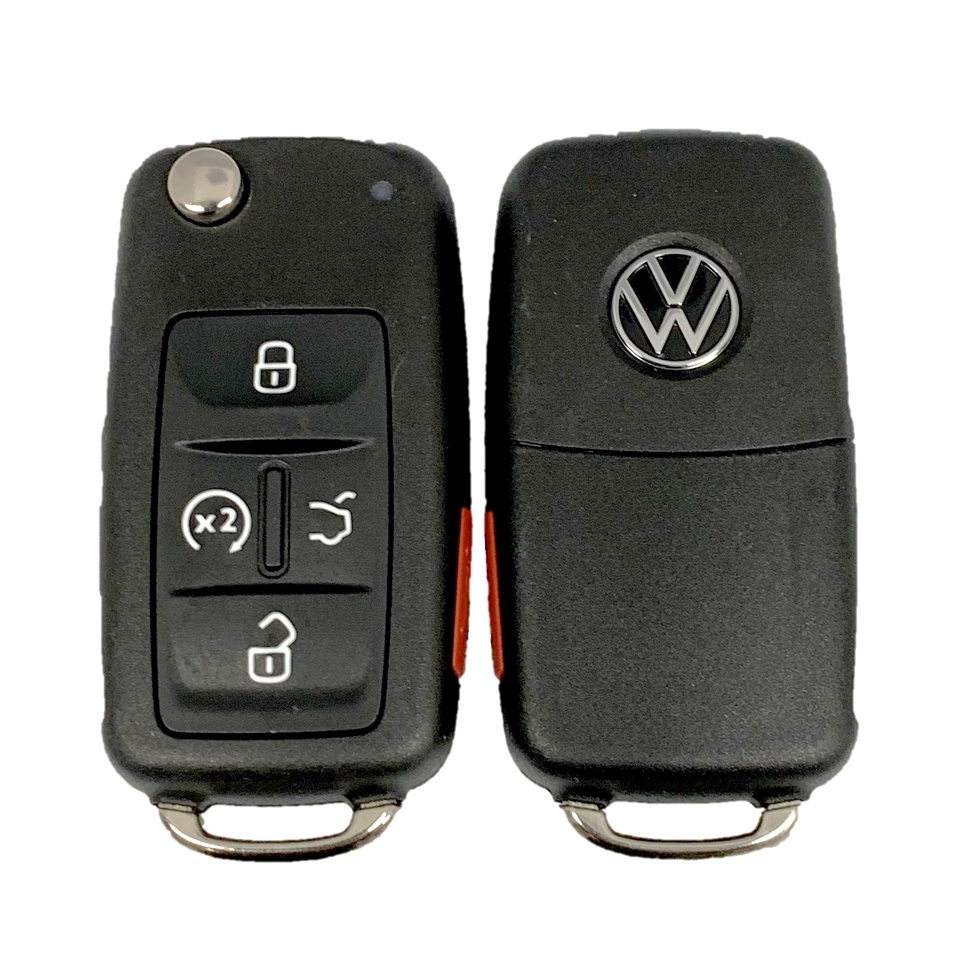 Locked OEM Volkswagen Keyless Remote 5 Button Uncut 561837202J ...