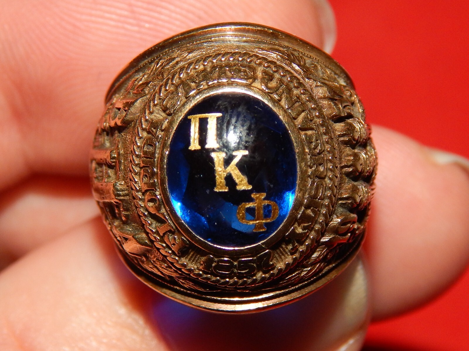 10K YELLOW GOLD MENS FLORIDA STATE SEMINOLES BA COLLEGE FRATERNITY ...