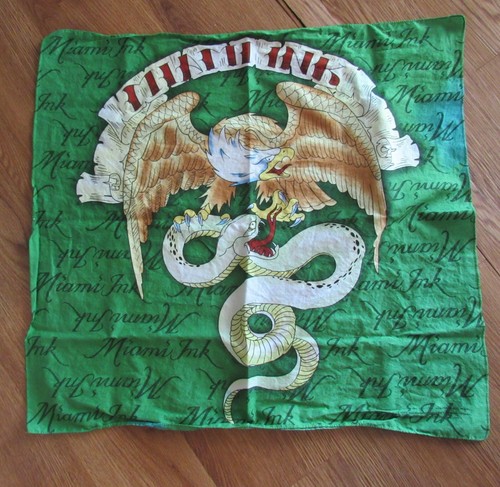 Miami Ink Tatoo 22 x 23-inch Bandana / Kerchief TLC | eBay