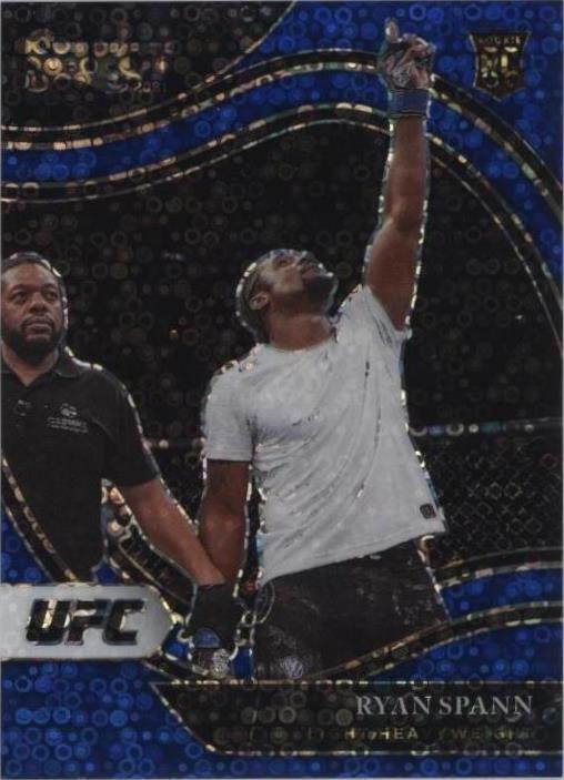 2021 Panini Select UFC - Octagonside Ryan Spann #287 Blue Disco Prizm ...