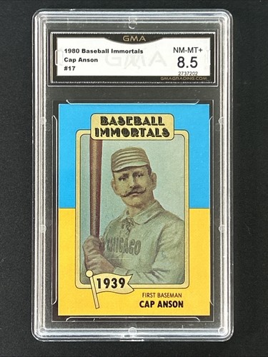 1980-87 SSPC Cap Anson Baseball Immortals 1st Printing #171 Chicago GMA ...