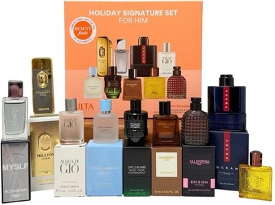 ULTA Mens MINI Cologne Holiday 2025 Signature Set For Him 9 pc ...