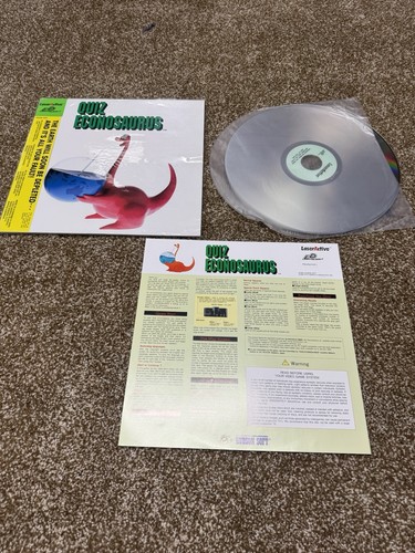 Quiz Econosaurus Laseractive Laser Disc LD ROM 2 US W/ Spine! | eBay
