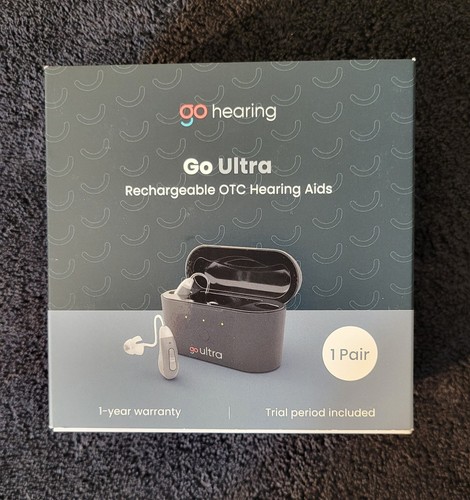Go Hearing GO ULTRA Rechargeable Discreet OTC Bluetooth Hearing Aids ...
