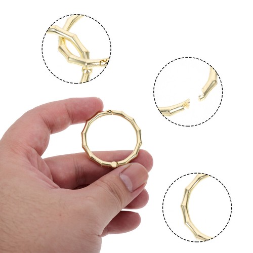 7 Pcs Metal Card Ring Office Small Binder Rings Bulk for Binders Leaf ...