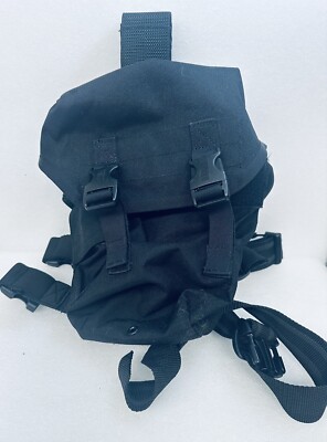 BLACKHAWK Omega Elite Black Gas Mask Tactical Nylon Pouch | eBay
