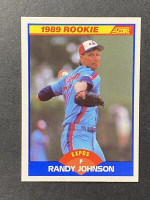 1989 Score Randy Johnson Rookie Card RC #645 Montreal Expos | eBay