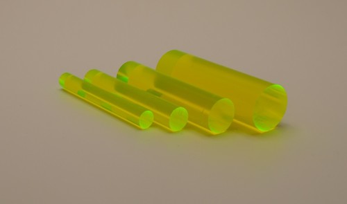 Fluorescent Green Acrylic Perspex Rod 9.5mm, 12.7mm, 19mm & 25.4mm ...