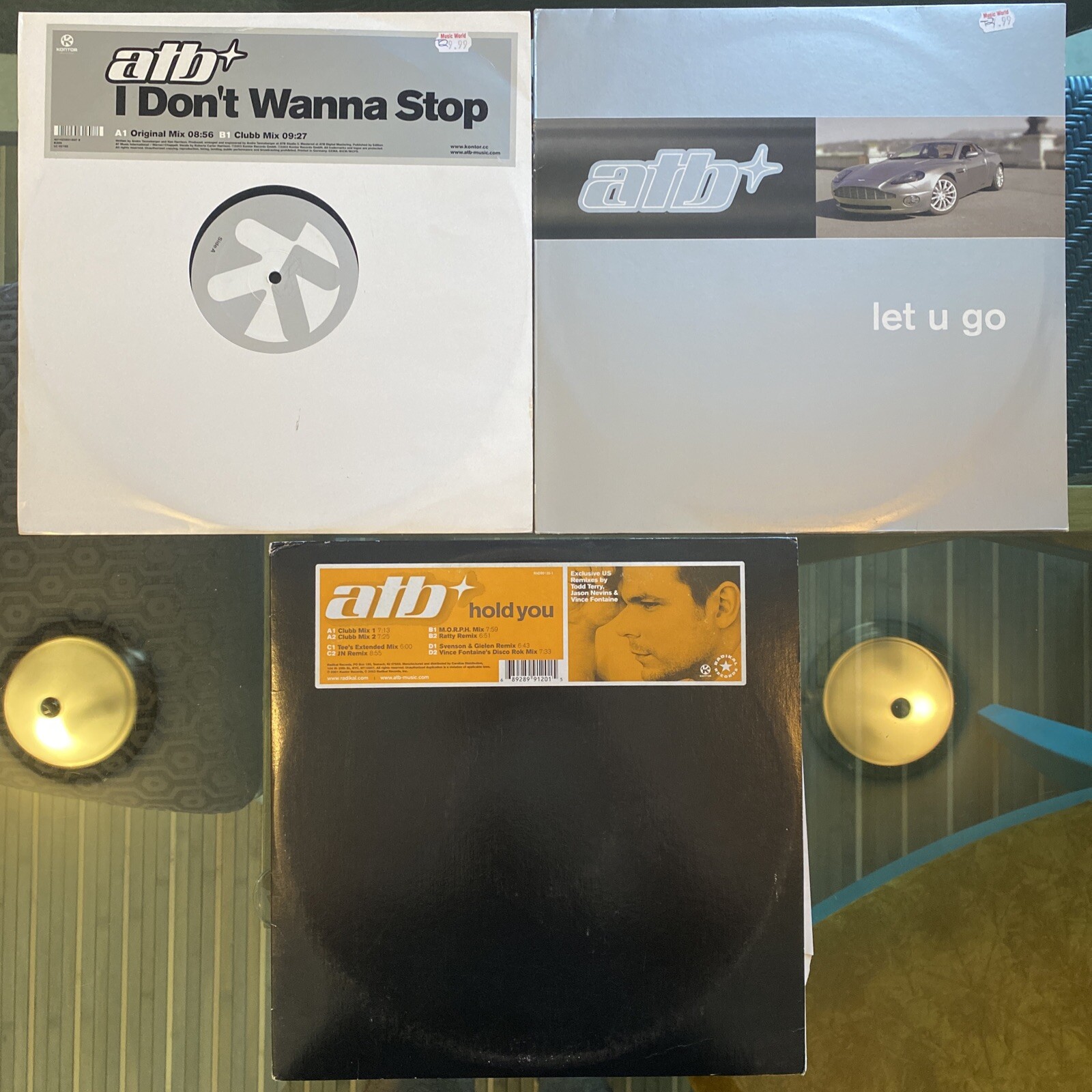 ATB - Let U Go (German) I Don’t Wanna Stop (EU) Hold You(USA) (4 VINYL ...