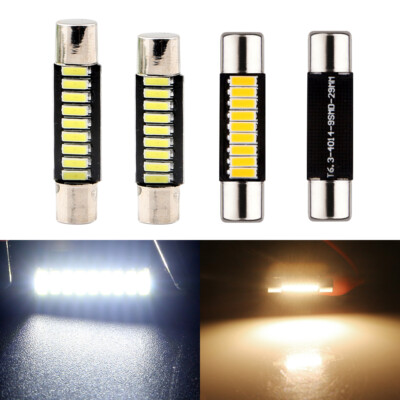 100Pcs 6641 6614F LED Bulb for Car Sun Visor Vanity Mirror Fuse Light ...