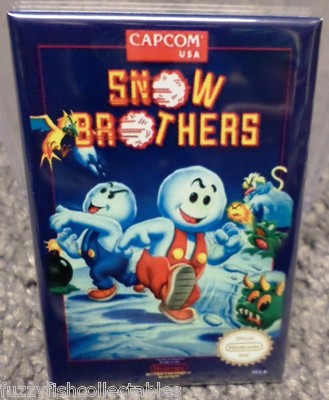 Snow Brothers Nintendo NES Vintage Game Box 2"x3" Fridge Locker MAGNET ...