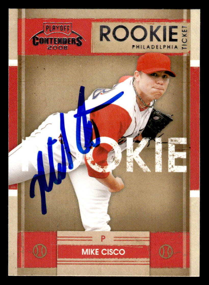 Mike Cisco signed auto 2008 Playoff Contenders #39 card | eBay