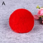 DIY 8CM Faux Rabbit Fur Hair Ball Hairs Cute Keychain Accessories 1pc ...