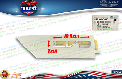 Hood Trunk EV9 Letter GT Line Matt Black Emblem Badge For 2024, 2025 ...