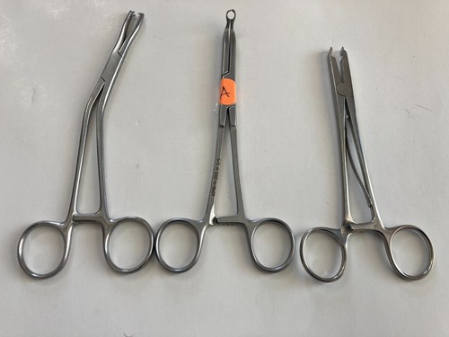 Lot Of 3 Raney Clip Applying Forceps, Meniscus Clamp Neurosurgical ...