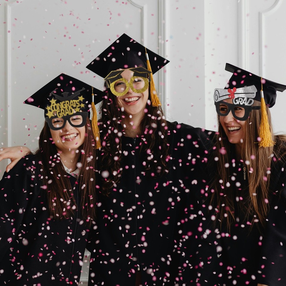 5 Pcs Graduation Party Glasses Eyeglasses Class Graduate Photo Booth ...