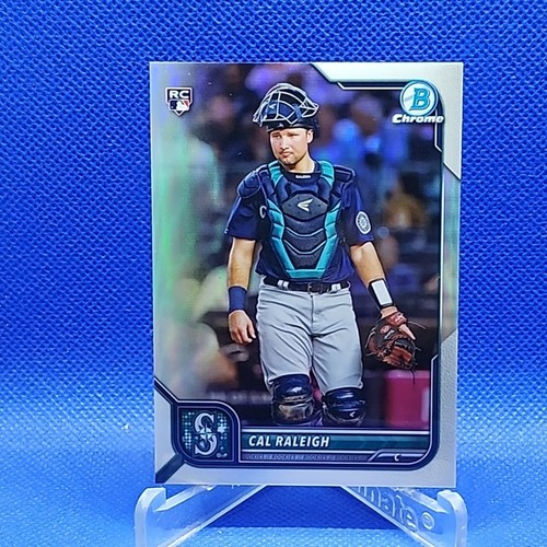 Cal Raleigh (RC) 2022 Bowman Chrome Rookie Image Variation Refractor SP ...