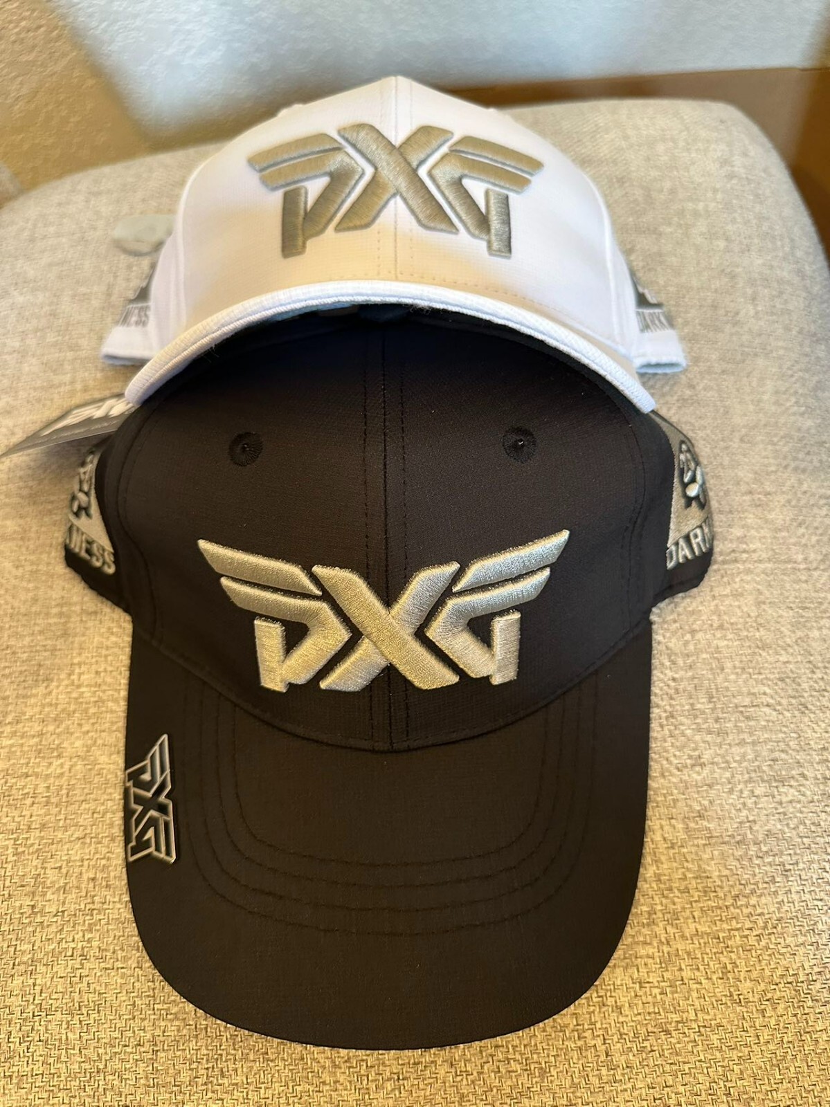 PXG Faced Logo Golf CAP Adjustable Hat Black/White New/Authentic | eBay