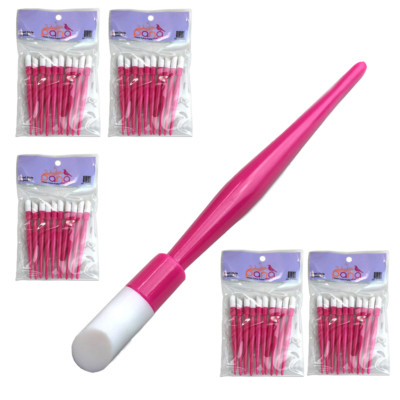 50pcs Short Plastic Cuticle Pusher Hard Rubber Tipped Nail Tool Cleaner ...