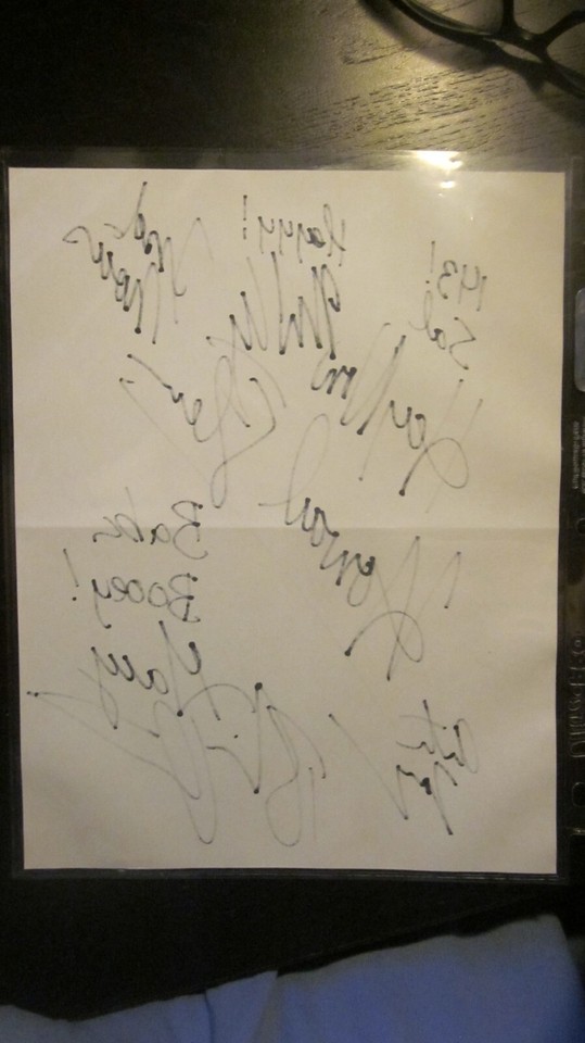 HOWARD STERN AND SHOW CAST AUTOGRAPHED PAGE (2001-2009) SUPER RARE | eBay