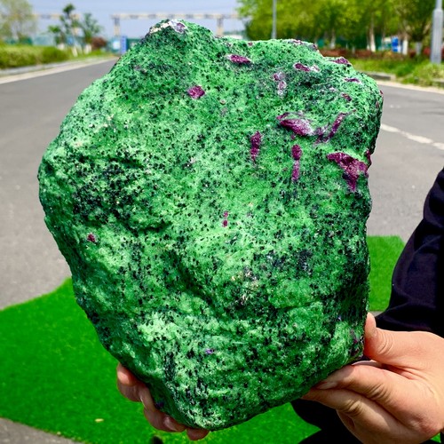 10.56LB Natural green Ruby zoisite (anylite) crystal Chakra Healing ...