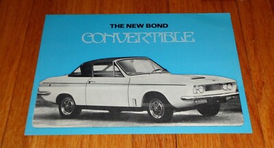 Original 1968 Bond Equipe Convertible Sales Brochure Triumph | eBay