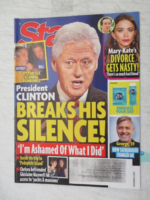 STAR MAGAZINE DECEMBER 21, 2020 PRESIDENT BILL CLINTON JEFFREY EPSTEIN ...