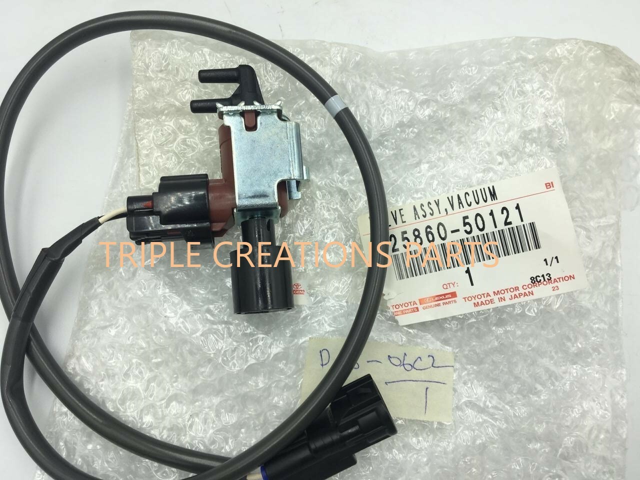 2586050121 GENUINE Toyota LEXUS VALVE ASSY, VACUUM SWITCHING 25860 ...