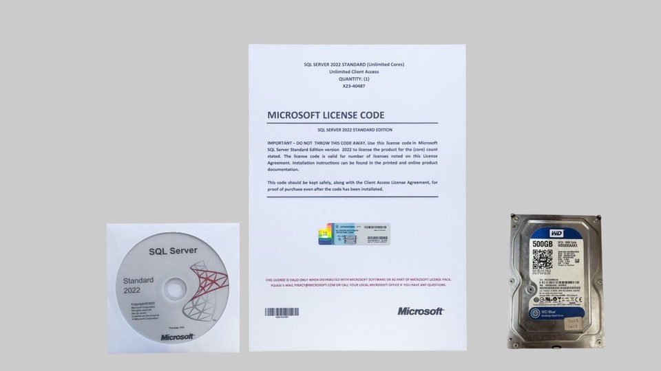 SQL Server 2022 Standard Unlimited Cores & unlimited User CALs License ...
