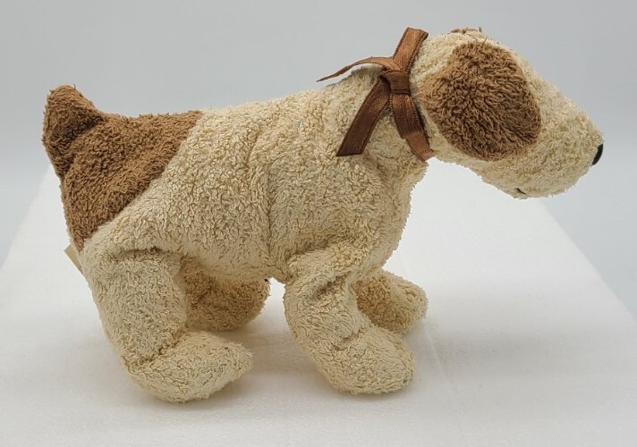 Ty Plush Dog Rufus Beanie Baby Stuffed Animal Toy Tan Brown Spots ...