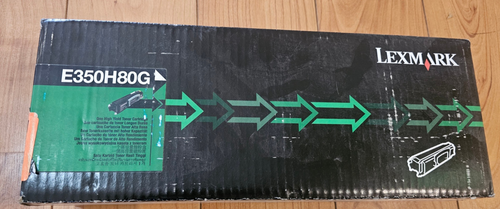 Lexmark E350H80G Black High Yield Toner Cartridge E350 E352 ...