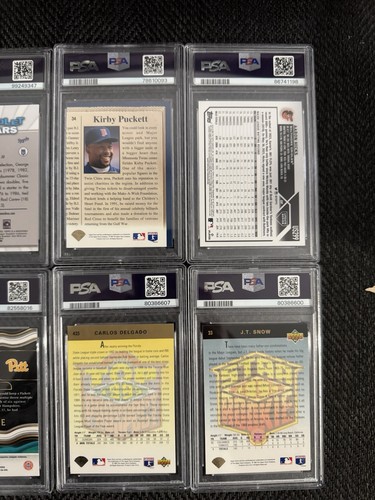 PSA Graded Card Lot- Brett, Braves, Puckett, Langford and more | eBay