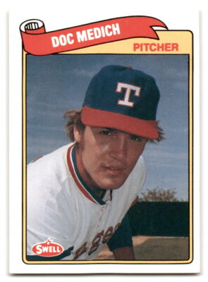 Doc Medich 1989 Swell Baseball Greats Baseball #18 Texas Rangers | eBay