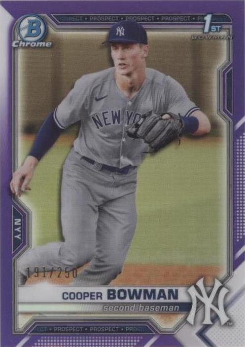 2021 Bowman Draft - Chrome Cooper Bowman #BDC-87 Purple Refractor /250 ...