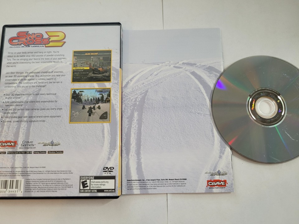 SnoCross 2 Sony PlayStation 2 PS2 Black Label Complete w/ Manual CIB ...