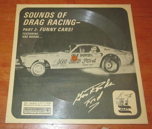 AMT Gas Ronda Longnose Mustang Funny Car Kit # T307 Record Only | eBay