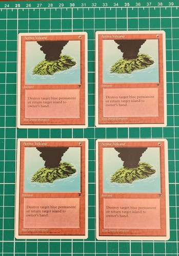 Magic the Gathering (MTG) 4x Active Volcano - Chronicles - (Red ...