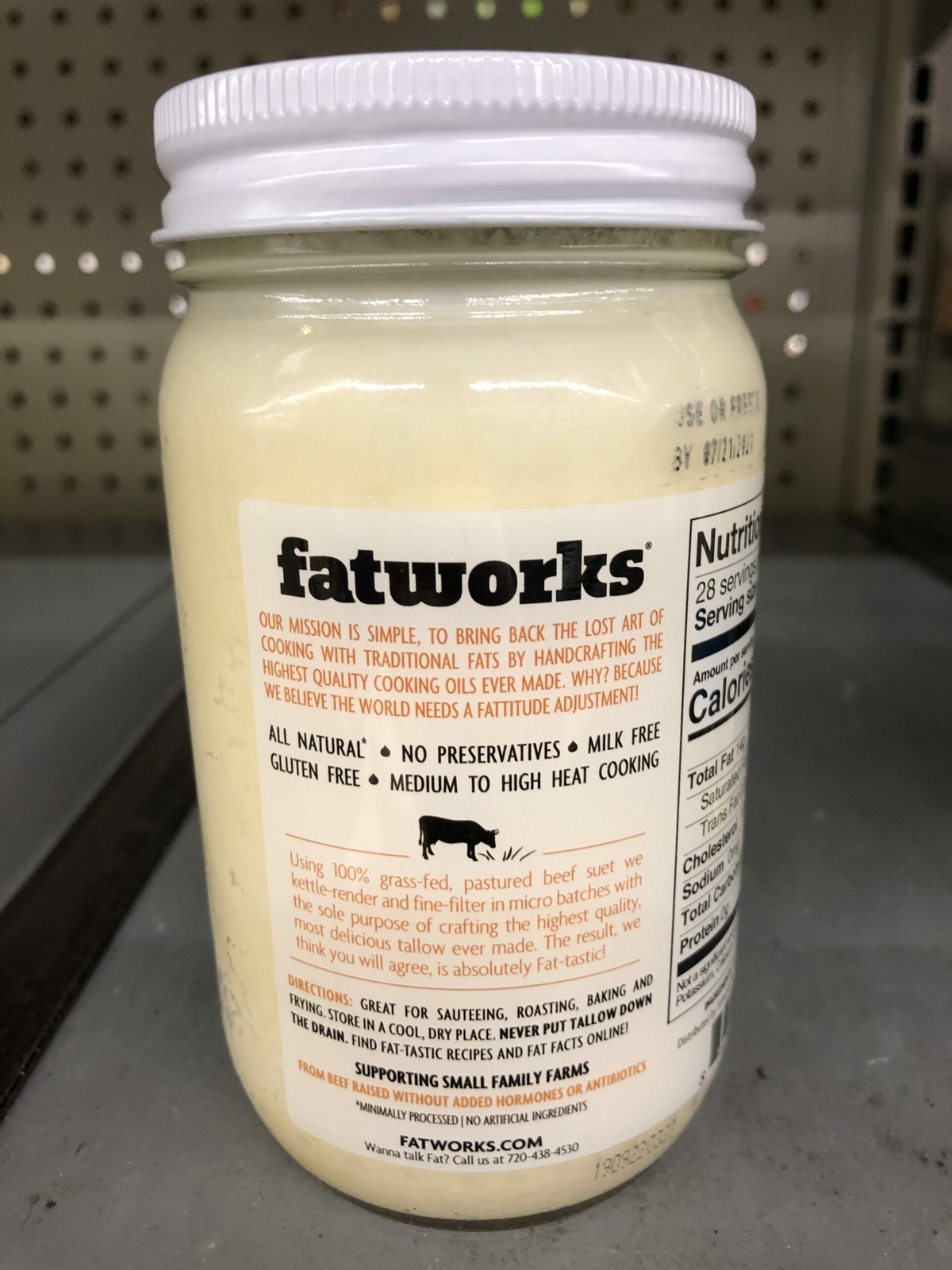 3 JARS Fatworks Pure Grass-Fed Beef Tallow 14 Oz Baking Premium Cooking ...