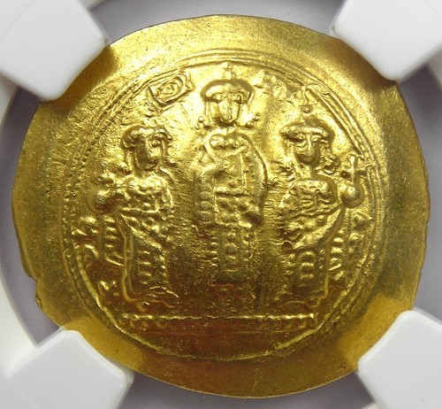 Romanus IV AV Gold Nomisma Christ Coin 1068 AD - Certified NGC AU - 5/5 ...