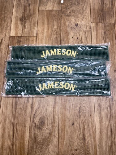 Lot Of 6 New Jameson Irish Whisky Rubber Bar Mat 21 x 3.5" Heavy Duty ...