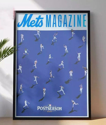 New York Mets 2024 MLB Postseason Magazine Poster | eBay