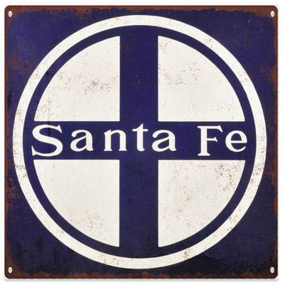 Santa Fe Vintage Look Advertising Metal Sign 12 x 12 60015 | eBay