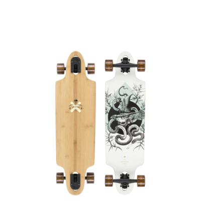 Arbor Longboard Complete Bamboo Zeppelin Cruiser Drop Through El Rose 9 ...
