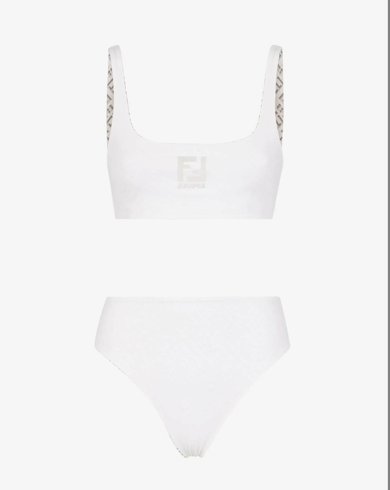 FENDI x SKIMS REVERSIBLE TWO-PIECE SWIMSUIT CONNECTICUT XXS | eBay